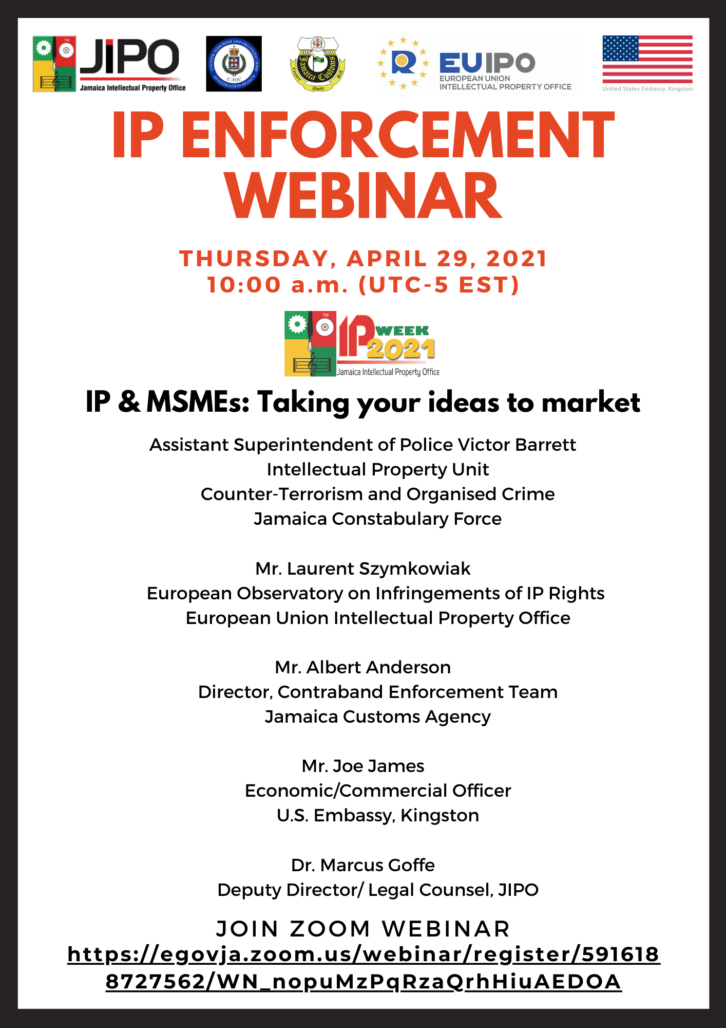 IP Week 2021 IP & MSMEs: Taking your ideas to market | JIPO